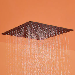 Modern Shower Set Brass Square Temperature Control Shower System ...