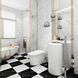 Modern Peel and Stick Tiles Plastic Single Tile Peel & Stick Mosaic ...