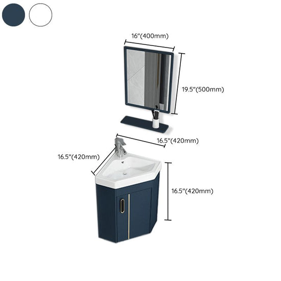 Creative Sink Vanity Wall Mount Triangular Wall Mount Vanity Cabinet ...