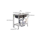 2-Bowl Sink Stainless Steel Kitchen Sink with Drain Assembly and Base ...