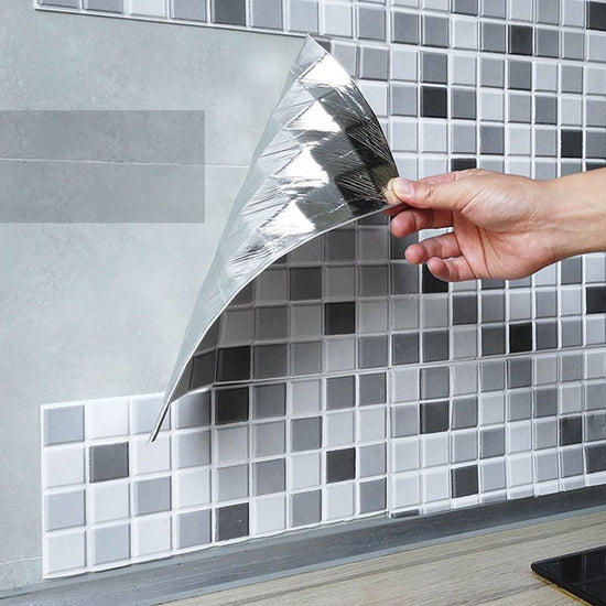 Waterproof Peel & Stick PVC Mosaic Tile Mosaic Tile Wallpaper - Clearhalo