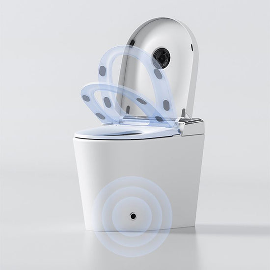 Elongated Smart All-In-One Toilet Seat Bidet with Heated Seat - Clearhalo