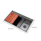 Modern Style Kitchen Sink Stainless Steel Kitchen Sink with Rectangle ...