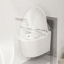 Contemporary Wall Hung Toilet Set with Wireless Remote Control - Clearhalo