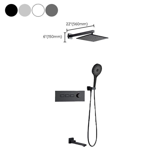 Contemporary Square Shower Trim Wall Mounted Shower Set for Bathroom ...