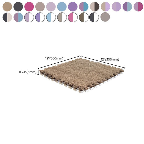 Modern Tiles and Carpet Interlocking Non-Skid Carpet Floor Tile - Clearhalo