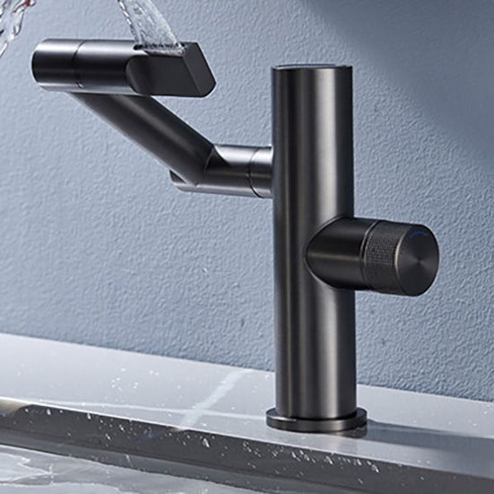Contemporary Pull down Single Rotary Switch Kitchen Faucet Low Profile ...