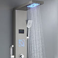 Shower Shower Set Digital Display Temperature Control Shower Wall ...