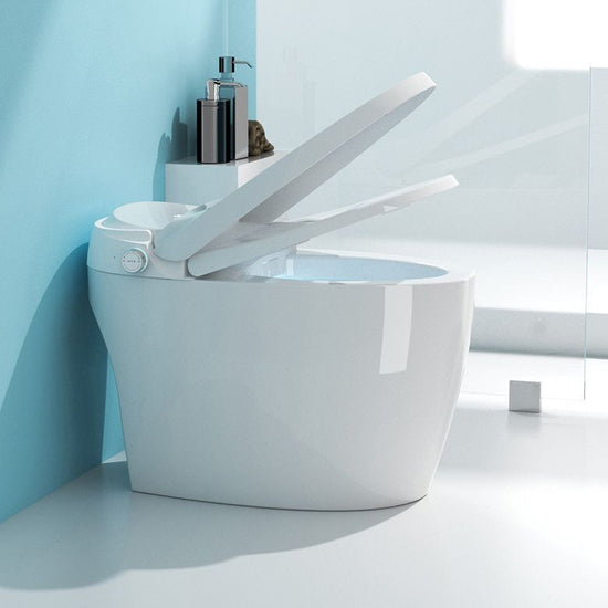 Modern ABS Toilet Bowl Floor Mounted All-In-One Urine Toilet - Clearhalo