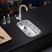 Basic Bar Sink Stainless Steel Single Bowl Kitchen Bar Sink with Drain ...