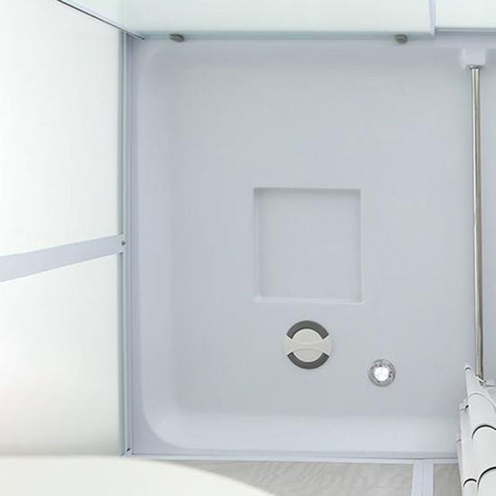 Single Sliding Rectangle Shower Kit Tempered Framed Shower Stall ...