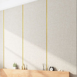 Modern Flax Paneling Wall Interior Wear Resistant Thicken Plank - Clearhalo