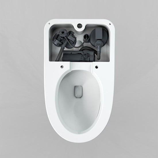Modern Siphon Jet Toilet Concealed Tank Flush Toilet with Toilet Seat ...