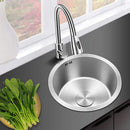Contemporary Style Kitchen Sink Stainless Steel Round Kitchen Sink ...