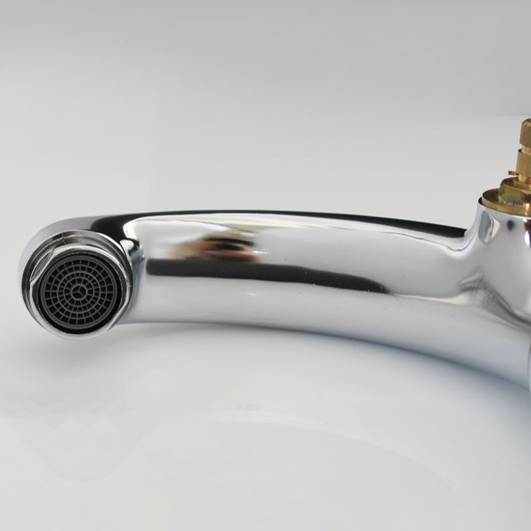 Modern Bathroom Faucet Chrome Knob Handle with Water Hose Vessel Sink ...