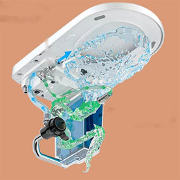 Contemporary Siphon Jet Flush Toilet Slow Close Seat Included Urine ...