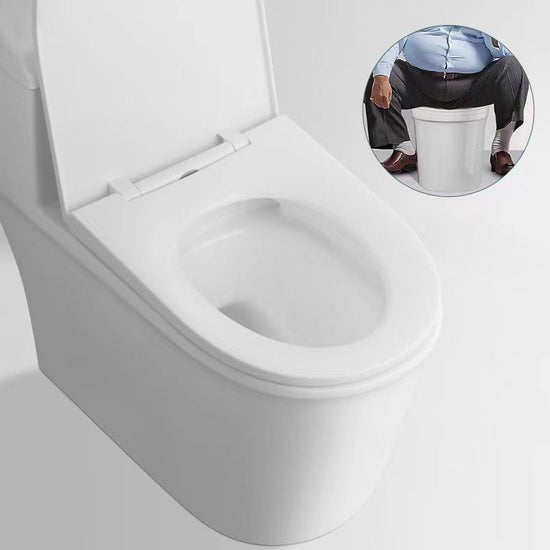 Modern 1-Piece Toilet Floor Mounted White Urine Toilet with Slow Close ...