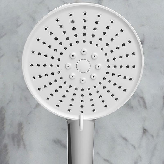 Plastic Handheld Shower Head Round Hand Shower with Self-Cleaning ...