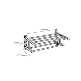 Polished Chrome Modern Bathroom Accessory Set in Stainless with Bath ...