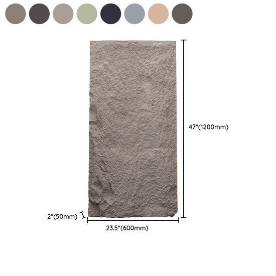 Rectangular Ceramic Textured Straight Edge Singular Tile Stacked Stone ...