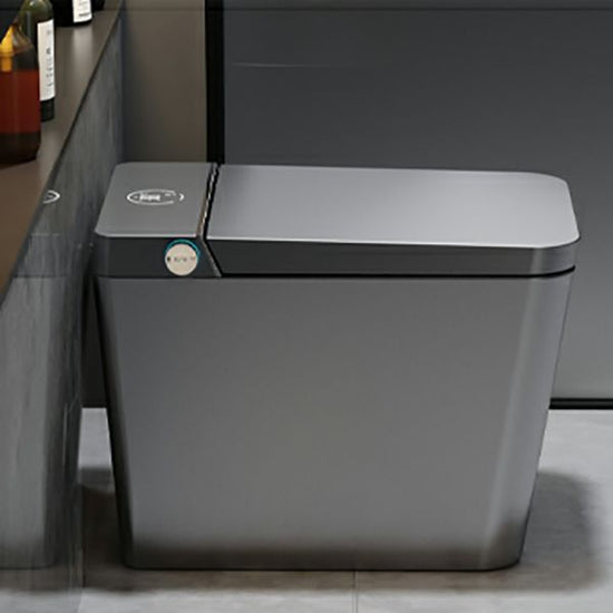 Modern Ceramic Rectangle Elongated Smart Bidet with Heated Seat - Clearhalo