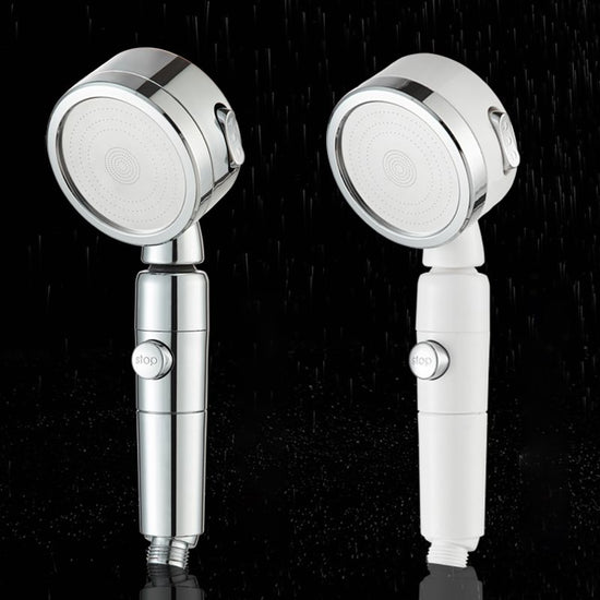 Contemporary 3 Sprays Showerhead Adjustable Spray Pattern Swivel Round ...