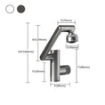 Adjustable Basin Lavatory Faucet Knob Handle Modern Bathroom Faucet ...