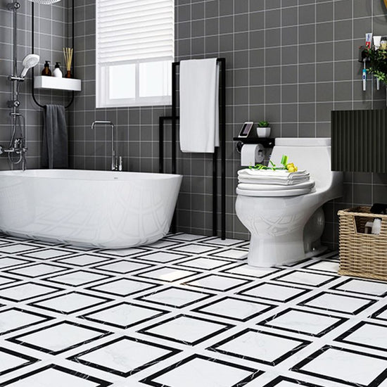 Peel and Stick Vinyl Flooring Matte Vinyl Flooring with Square Edge ...