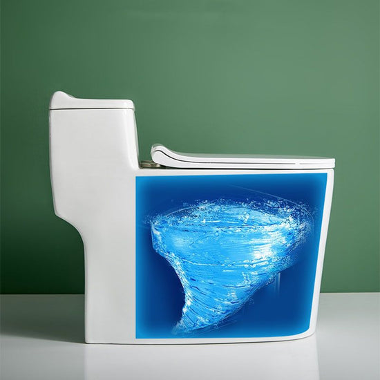 All-In-One Elongated Toilet Dual Flush Siphon Jet Water Saving Toilet ...