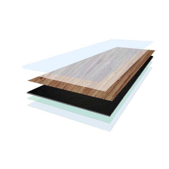 Square Edge Vinyl Flooring Living Spaces PVC Flooring with Peel & Stick ...