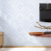 3D Embossed Interior Wall Paneling Peel and Stick Geometric Texture ...
