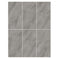 Rectangular Floor Tile Vintage Matte Gray Floor and Wall Tile - Clearhalo