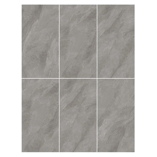 Rectangular Floor Tile Vintage Matte Gray Floor and Wall Tile - Clearhalo