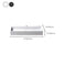 Contemporary Bathroom Sink Man Made Rock Rectangular Vessel Sink with ...