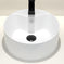 Round Vessel Bathroom Sink Vitreous China Vessel Lavatory Sink - Clearhalo