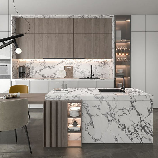 Marble Rectangle Singular Tile Abstract Line Polished Tile for Wall and ...