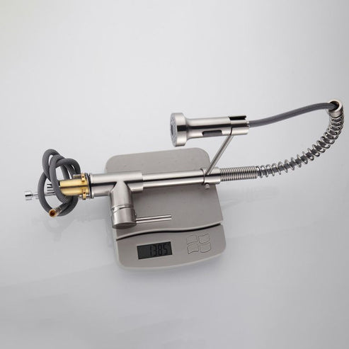 Modern Kitchen Faucet Brass Lever Handles Pre-Rinse High-Arc Kitchen ...