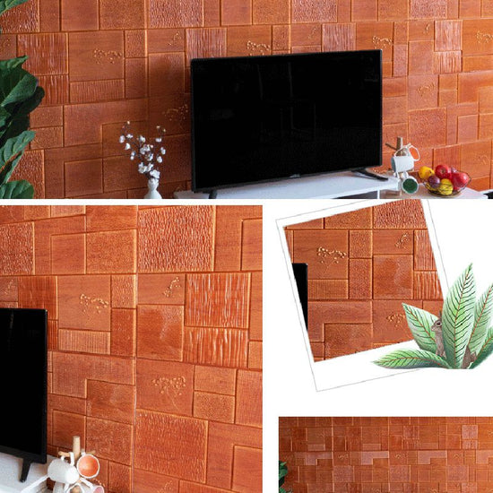 3D Artificial Stone Panel Wall Industrial Style Home Living Room Wall ...