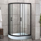 Corner Round Framed Shower Kit Double Sliding Double Sliding Shower Kit ...