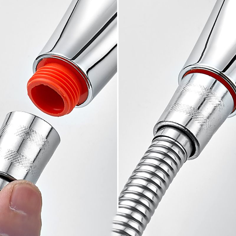 Bathroom Handheld Shower Head Raining Jet Brass Tube Shower Head ...