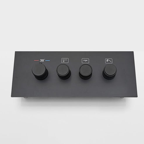 Modern Shower Trim Brass Temperature Control Ceiling Mounted Shower ...