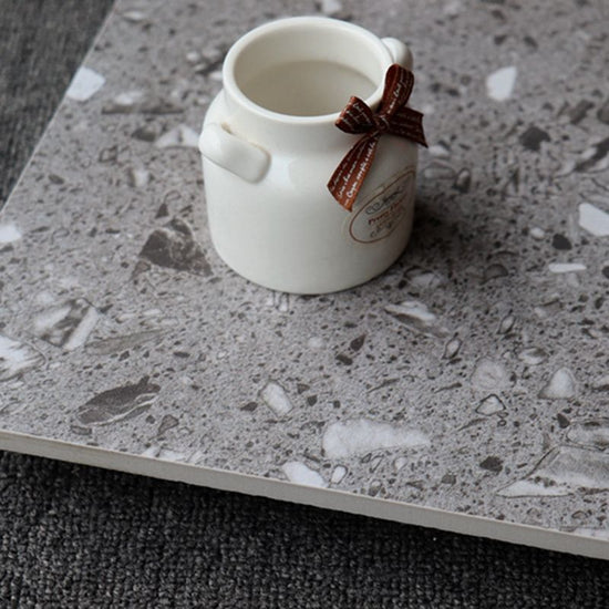 Square Gray Tile Stacked Stone Pattern Matte Floor Wall for Drawing ...