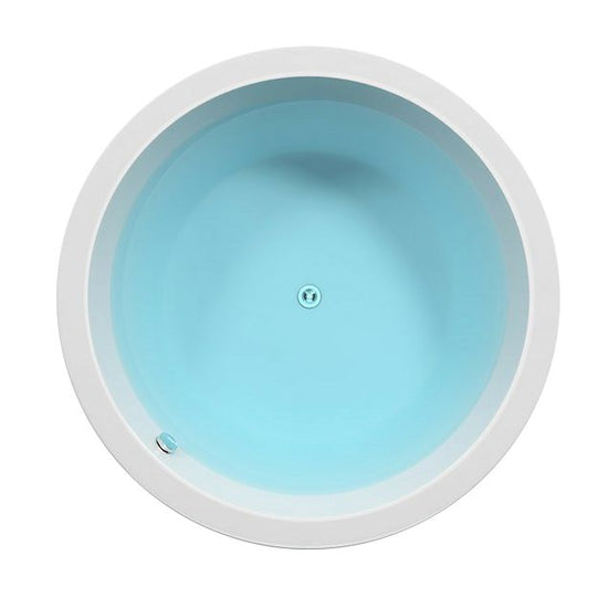 Modern Round Drop-in Bathtub Acrylic Soaking/Air Bathtub in White ...