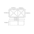 Modern Kitchen Sink Stainless Steel Double Sink with Drain Assembly ...