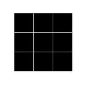 Modern Square Grid Single Tile Plastic Peel & Stick Field Tile - Clearhalo