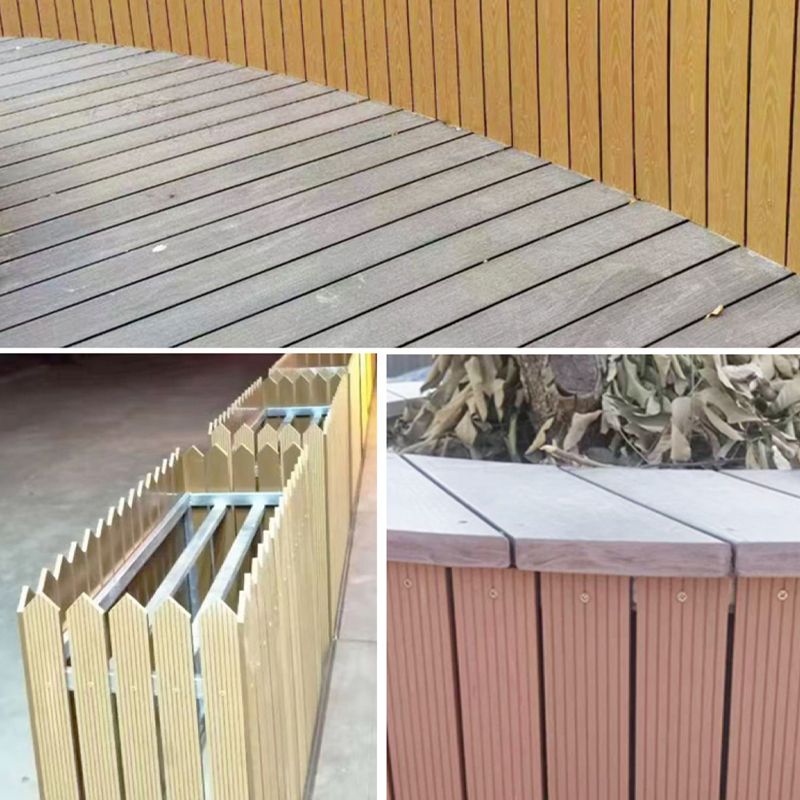 Outdoor Floor Patio Stripe Composite Wooden Water-resistant Deck Plank ...
