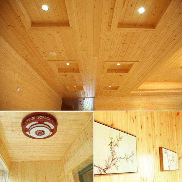 Farmhouse Pine Wood Planks Light Smooth Solid Wood Planks in Natural ...