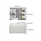 Modern Bathroom Vanity Ceramic Top Wall-Mounted Standalone Cabinet and ...