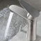 Circular Vessel Faucet Lever Handle Stainless Steel Bathroom Faucet ...