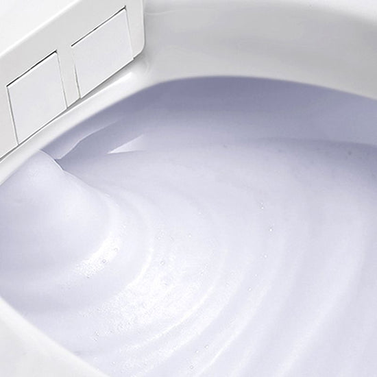 Heated Seat Floor Standing Bidet in White Smart Horizontal Toilet ...